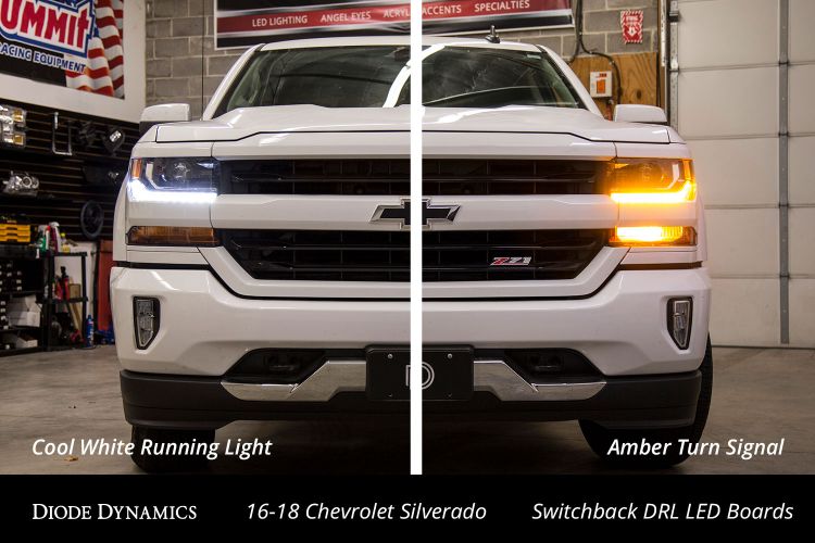 2016-2018 Chevrolet Silverado DRL LED Boards – Wise Detailz Automotive ...